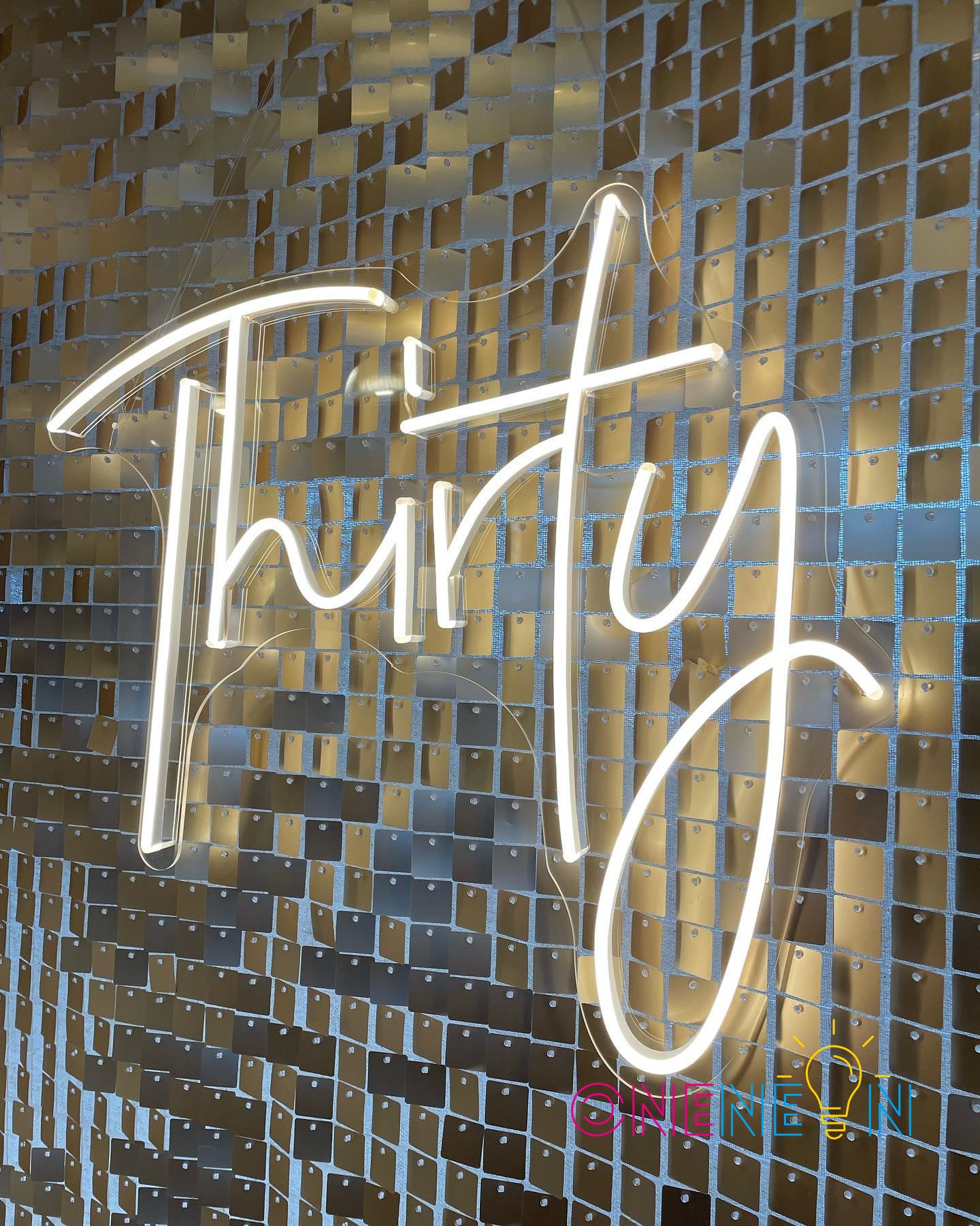 Thirty Neon Sign – OneNeon